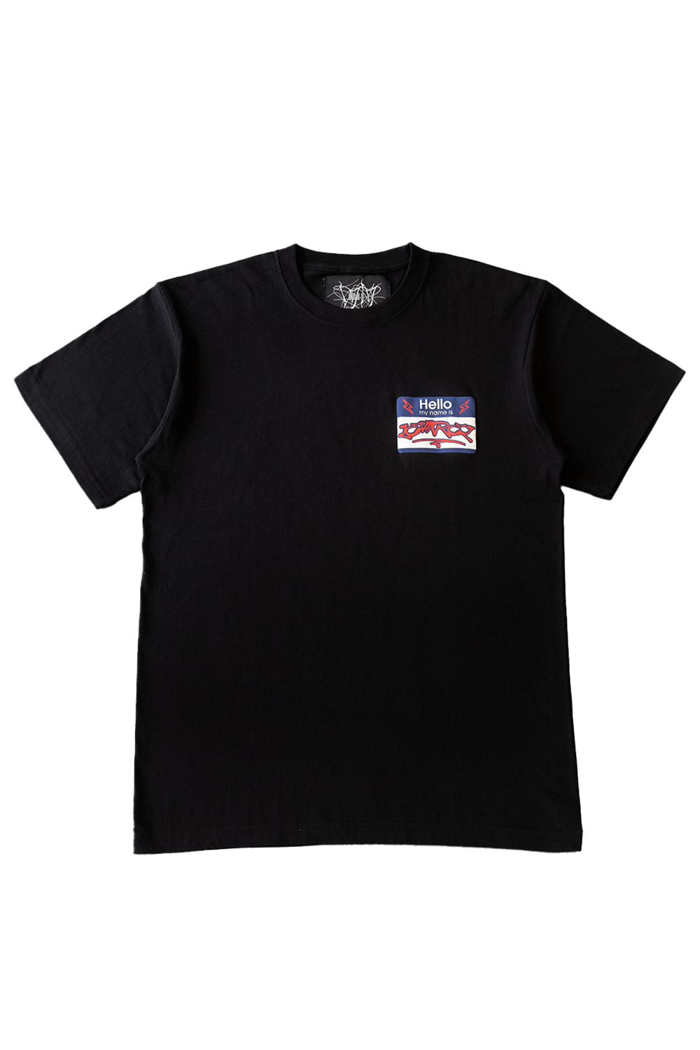 "FOAMING NAME TAG" S/S T-shirt [BLACK] – levarel