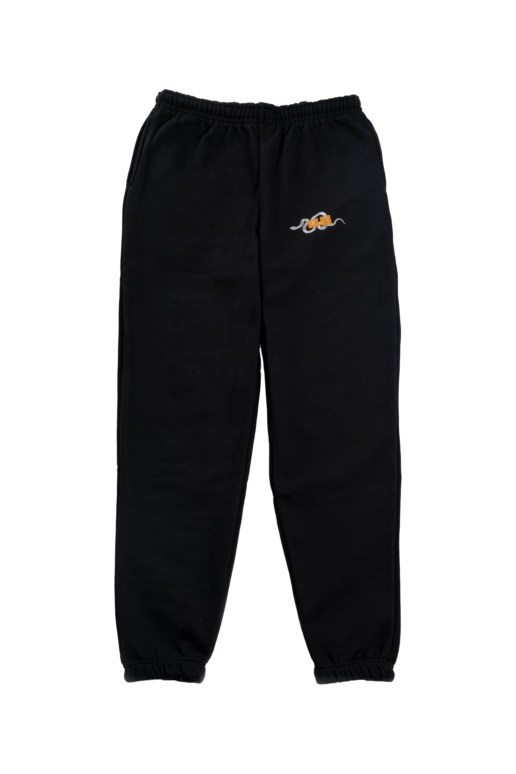 "SNAKE RECTANGLE LOGO" Sweat Pants [BLACK] – levarel